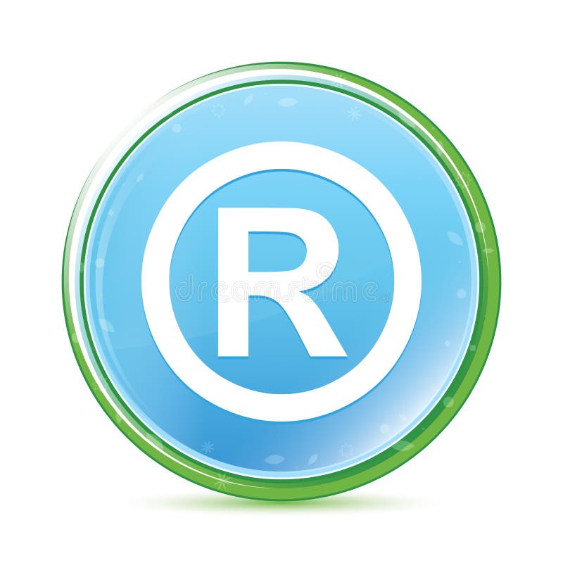 Trademark Symbol In Blue Circle