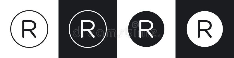 White Registered Trademark Symbol Stock Photo Image Registered