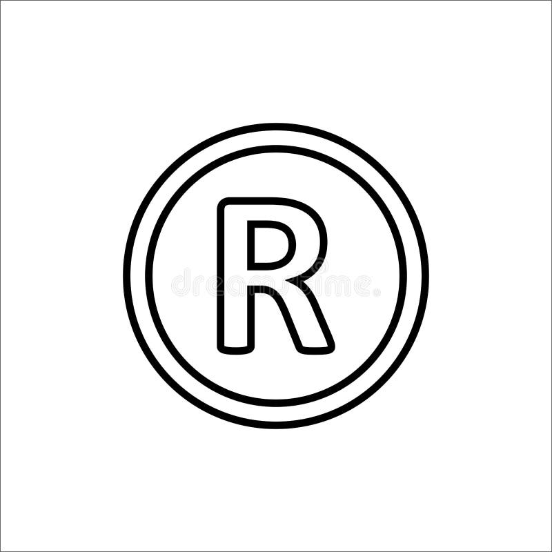 Registered Trademark Symbol. Vector Illustration, Flat Design Stock ...