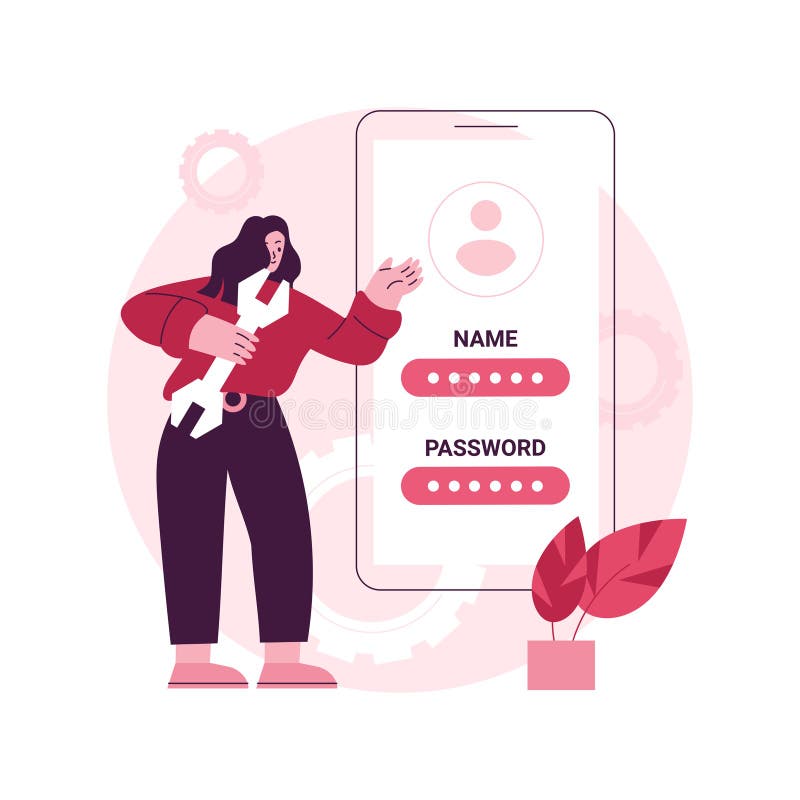 Registration Abstract Concept Vector Illustration. Stock Vector ...