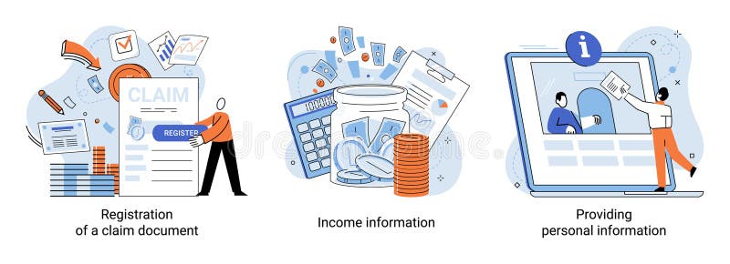 Registration of Claim Form Register Document, Providing Personal ...