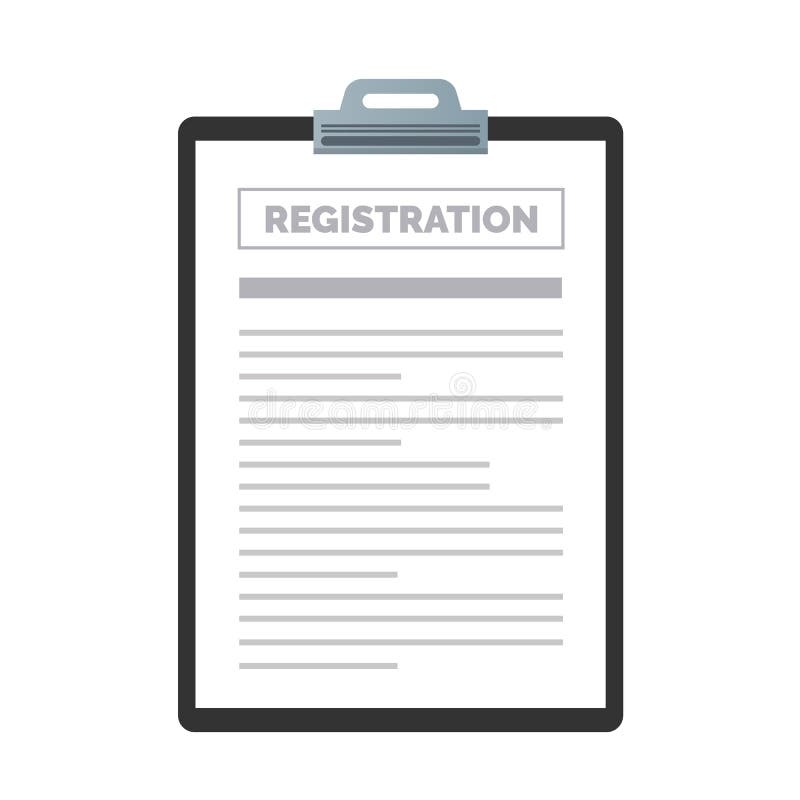 Registration Clipboard. Contract Creation, Document Formation, Stock ...