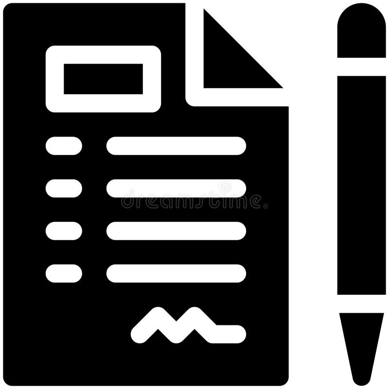 Registration Form Icon, Marathon Related Vector Stock Vector ...