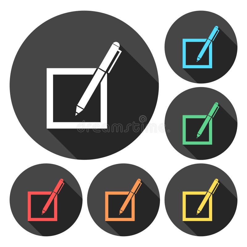 Registration Icon Vector, Simple Registration Vector Icon Stock Vector ...