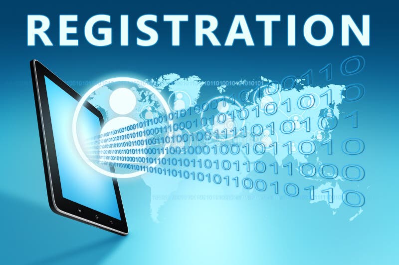 Registration stock illustration. Illustration of login - 49026260