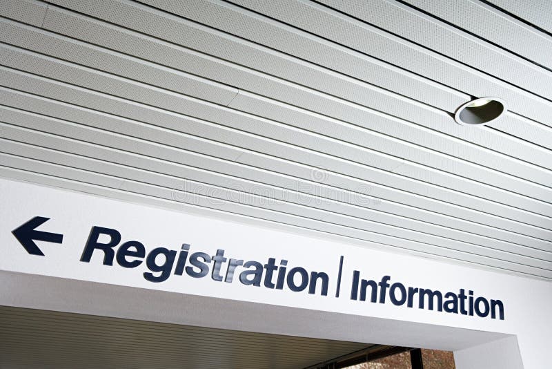 Sign - Registration stock photo. Image of travel, reservations - 21659304