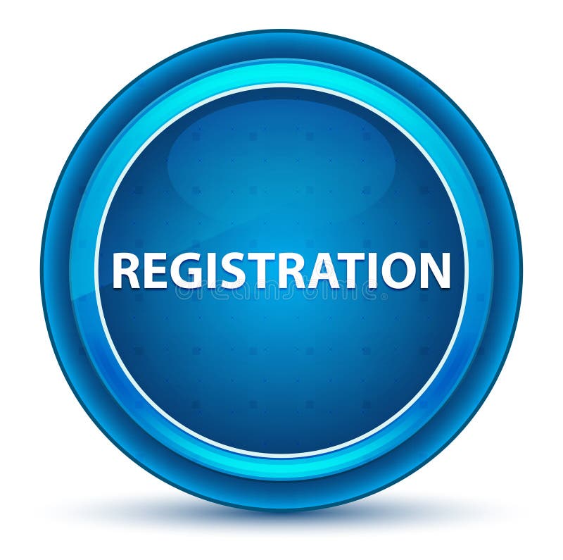 Registration Eyeball Blue Round Button Stock Illustration ...