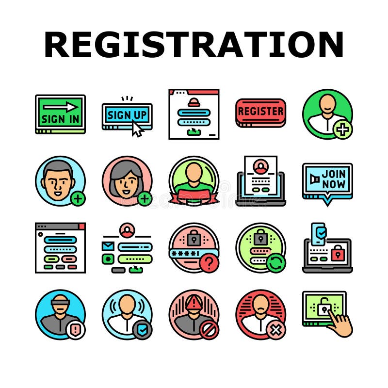 Registration Illustrations Stock Illustrations – 501 Registration ...