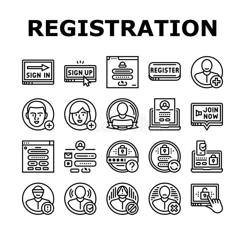 Registration Illustrations Stock Illustrations – 501 Registration ...