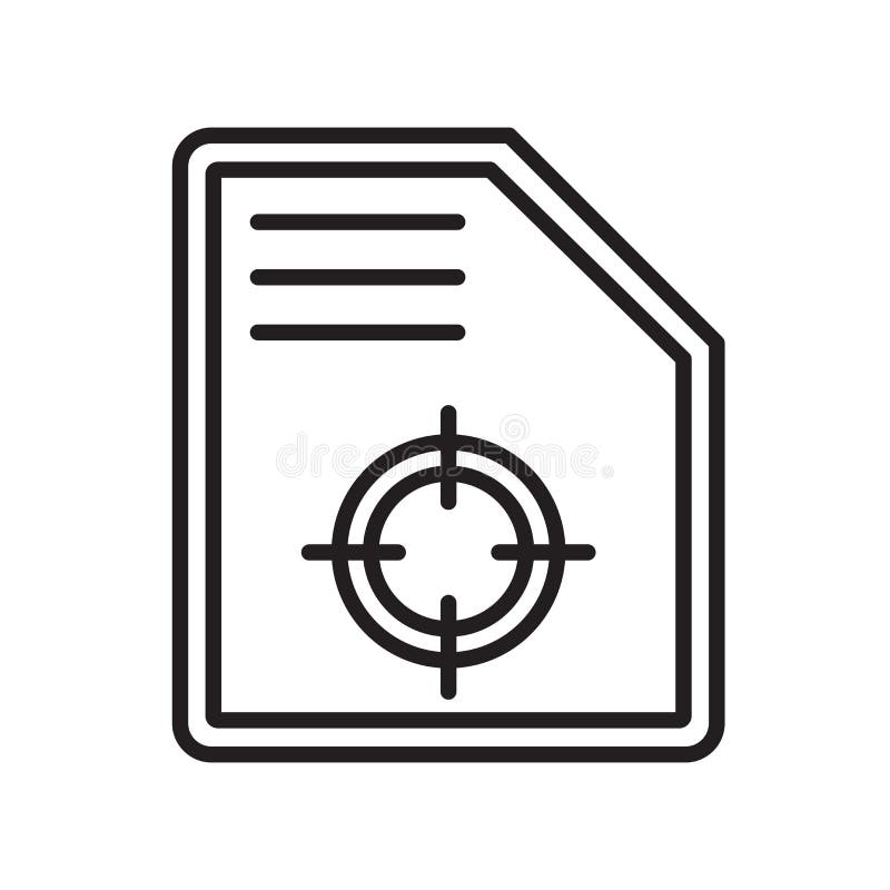 Registration Mark Icon Vector Isolated on White Background ...