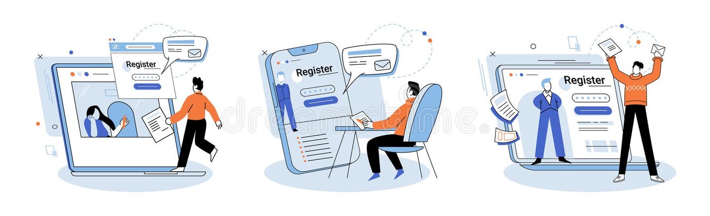 Registration Platforms Stock Illustrations – 54 Registration Platforms ...