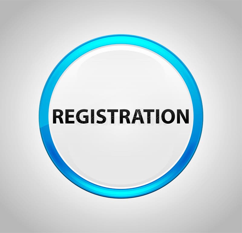 Enrollment Shiny Blue Square Button Stock Illustration - Illustration ...