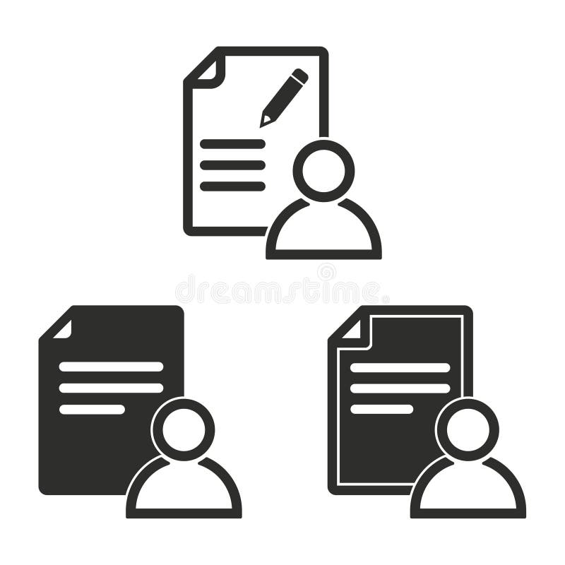 Registration icon set. stock vector. Illustration of business - 103754056