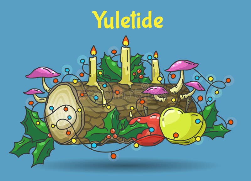 Registro De Yule, Ejemplo Del Vector Ilustración del Vector ...