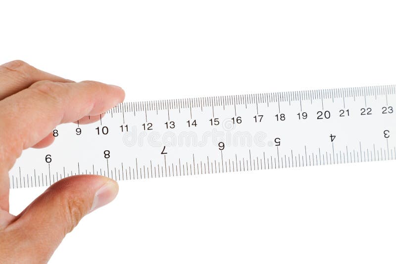 Regla foto de archivo. Imagen de aislado, fondo, pulgada - 25318488