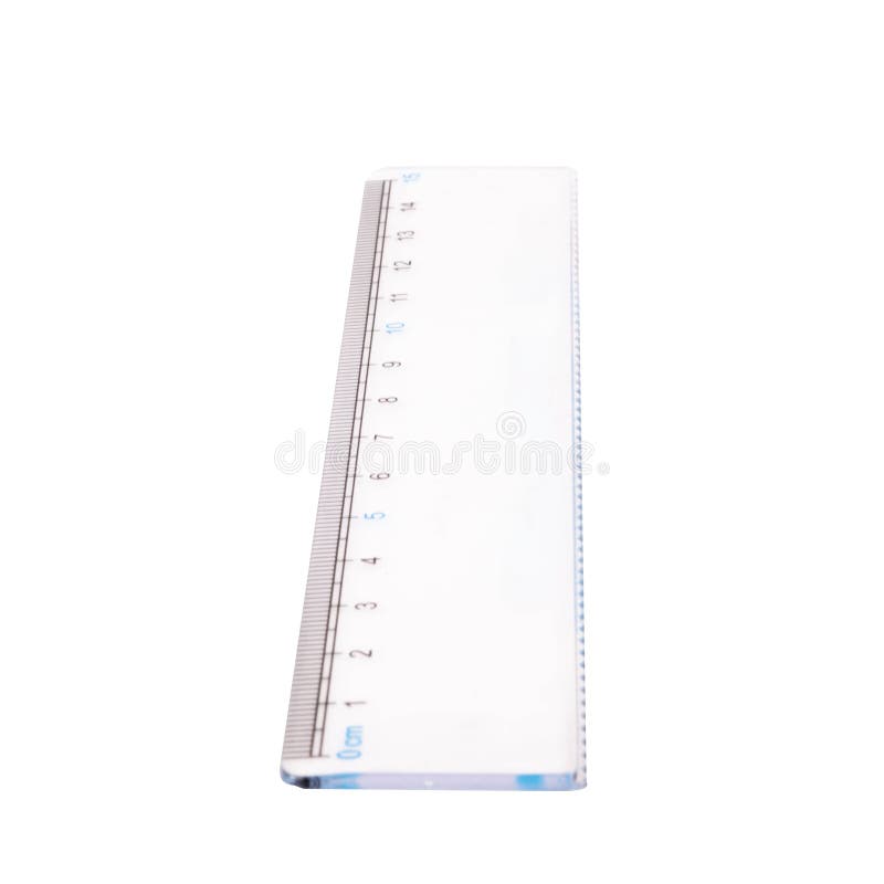 Regla Aislada En Fondo Blanco Imagen de archivo - Imagen de exacto ...