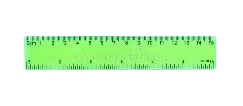Regla Colorida En El Fondo Blanco Imagen de archivo - Imagen de verde ...