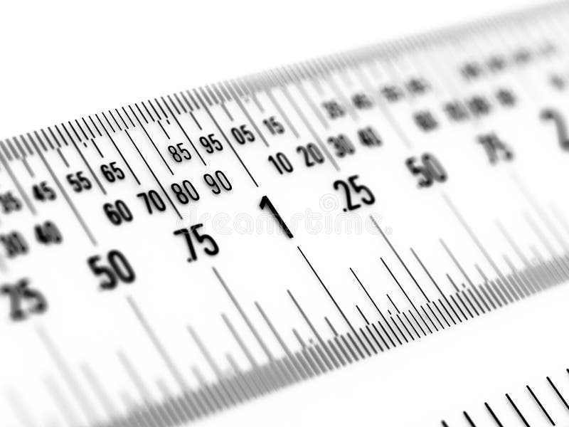 Regla En Fracciones De Pulgadas Foto de archivo - Imagen de arquitecto ...