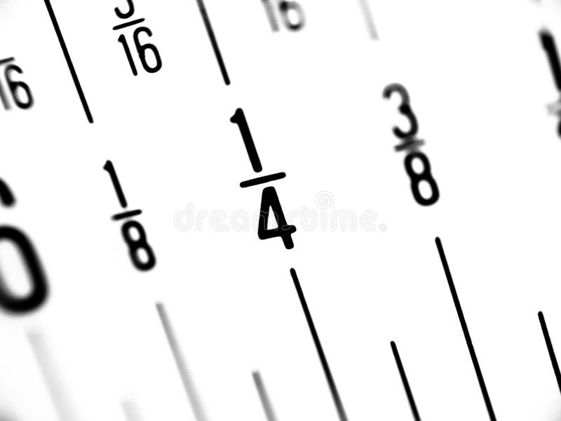 Regla En Fracciones De Pulgadas Imagen de archivo - Imagen de pulgada ...