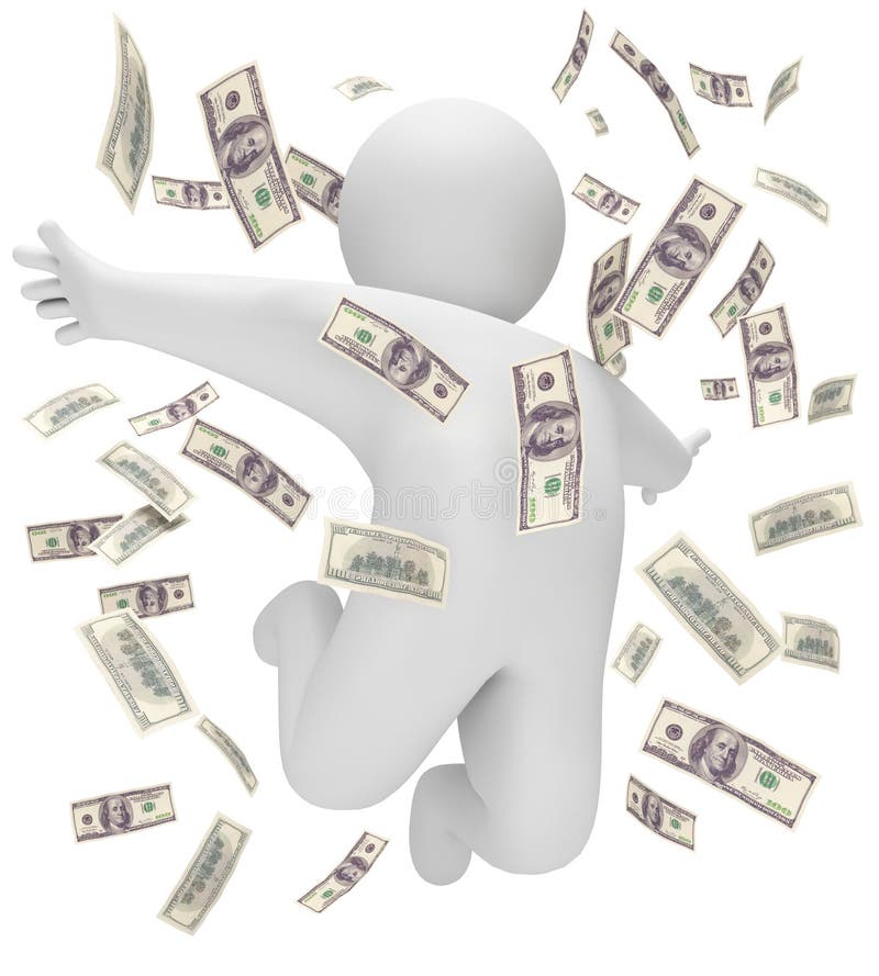 Regn av pengar stock illustrationer. Illustration av flöde - 22947701