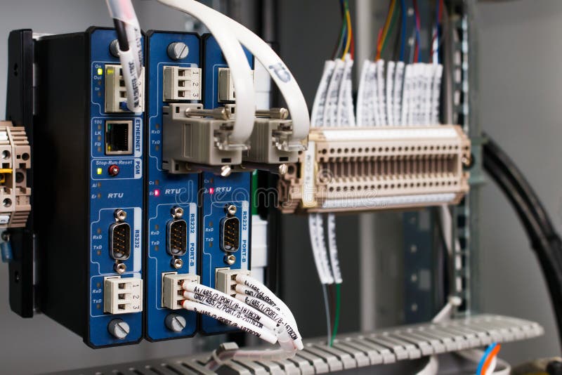 Regolatore Programmabile Di Logica Fotografia Stock - Immagine di ...