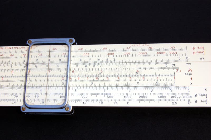Regolo calcolatore immagine stock. Immagine di logaritmico - 822885