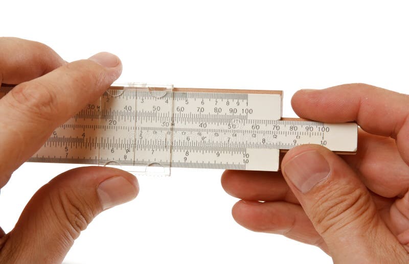 Righello a calcolo fotografia stock. Immagine di finanziario - 10181832