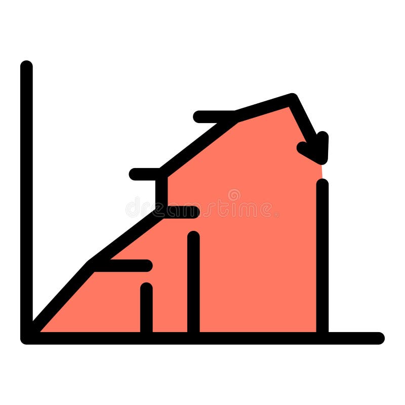 Regression Business Icon Color Outline Vector Stock Vector ... Regression Business Icon Color Outline Vector Stock Vector ...