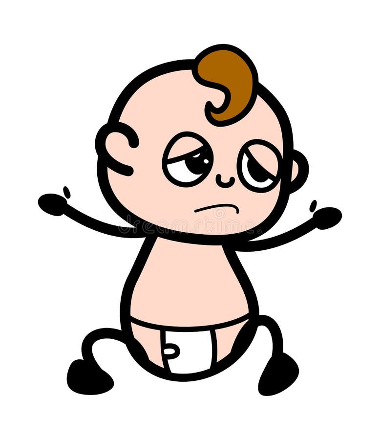 Regret Girl Cartoon stock illustration. Illustration of girl - 191428156