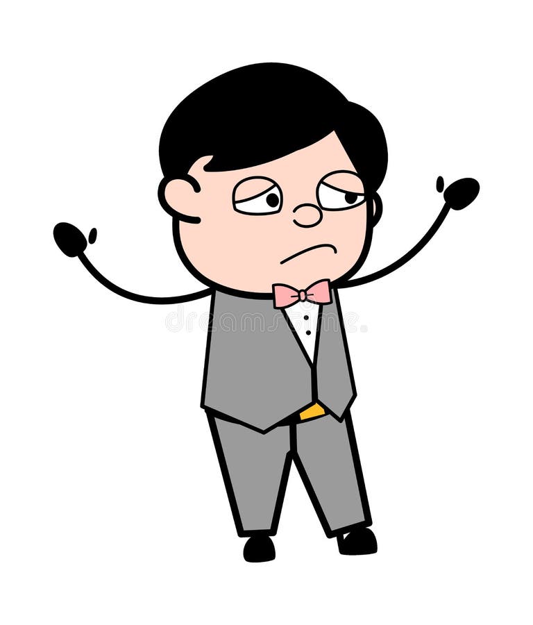 Regret Young Boy Cartoon stock illustration. Illustration of male ...