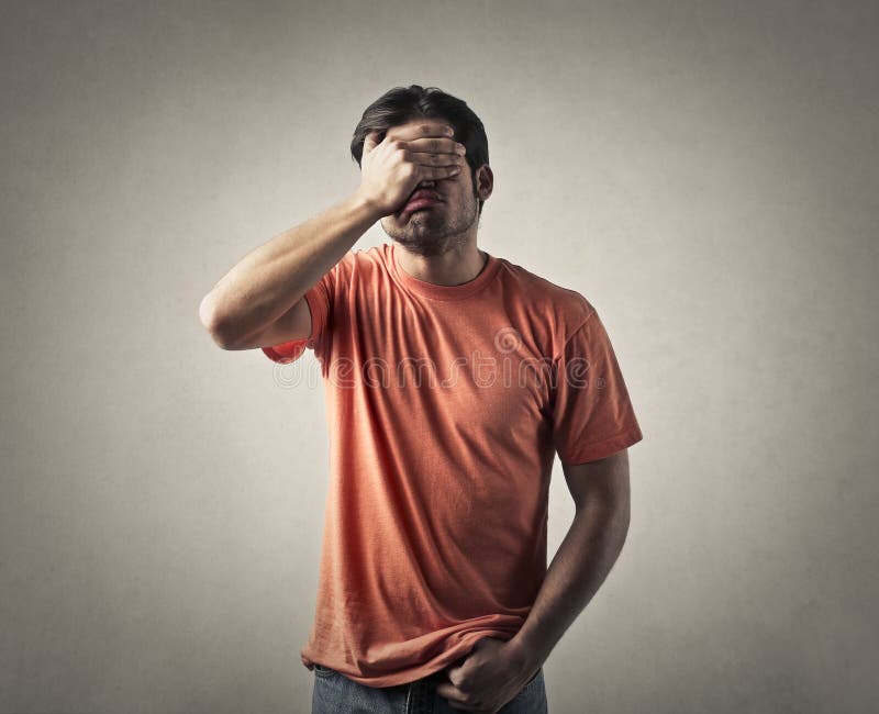 Regrets stock photo. Image of regretting, shame, portrait - 46937528