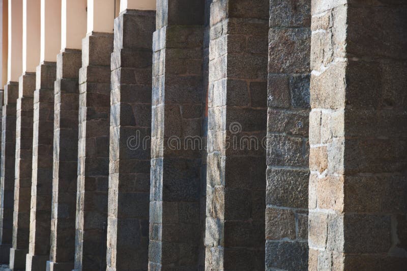 Abstract Pattern Made of Building Columns Stock Image - Image of ...