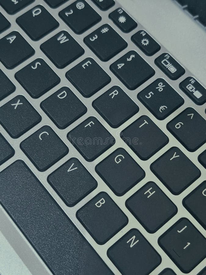 Regular Arrangement of Letters on the Keyboard? Stock Image - Image of ...
