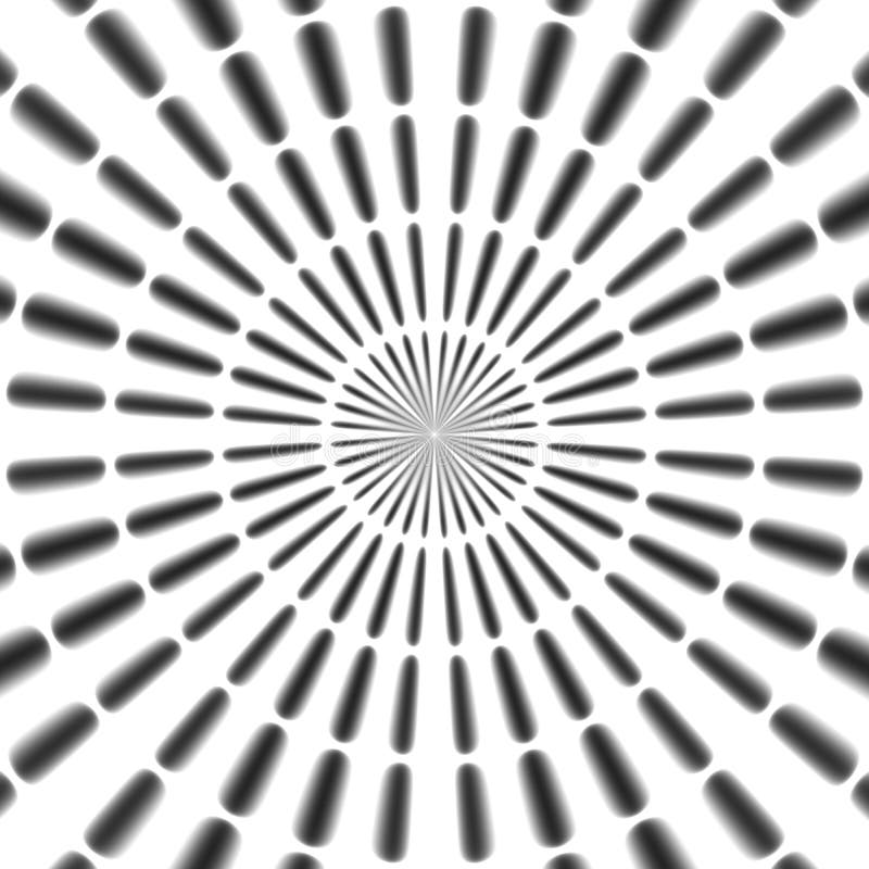 Regular Black and White Radial Rays Pattern Made Seamless Stock ...
