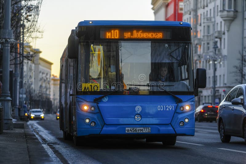 Regular Bus on Moscow Street Editorial Stock Photo - Image of ...