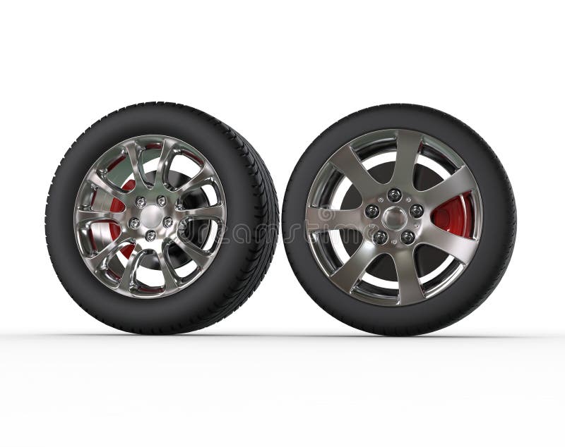 Regular car wheels stock illustration. Illustration of regular - 66972805