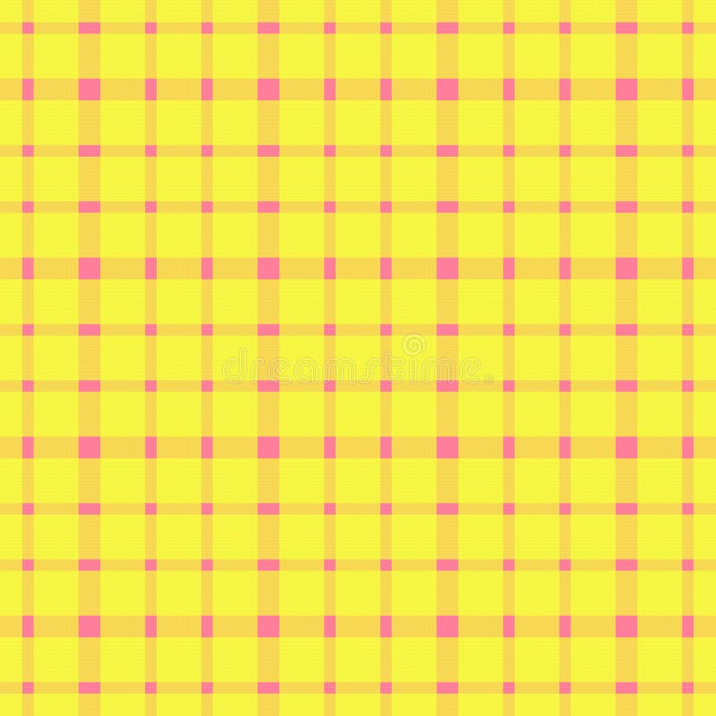 Regular Checked Seamless Pattern. Yellow. Stock Illustration ...