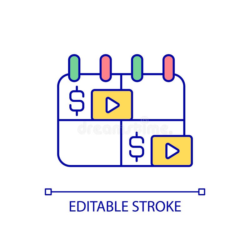 Regular Content Distribution RGB Color Icon Stock Vector - Illustration ...