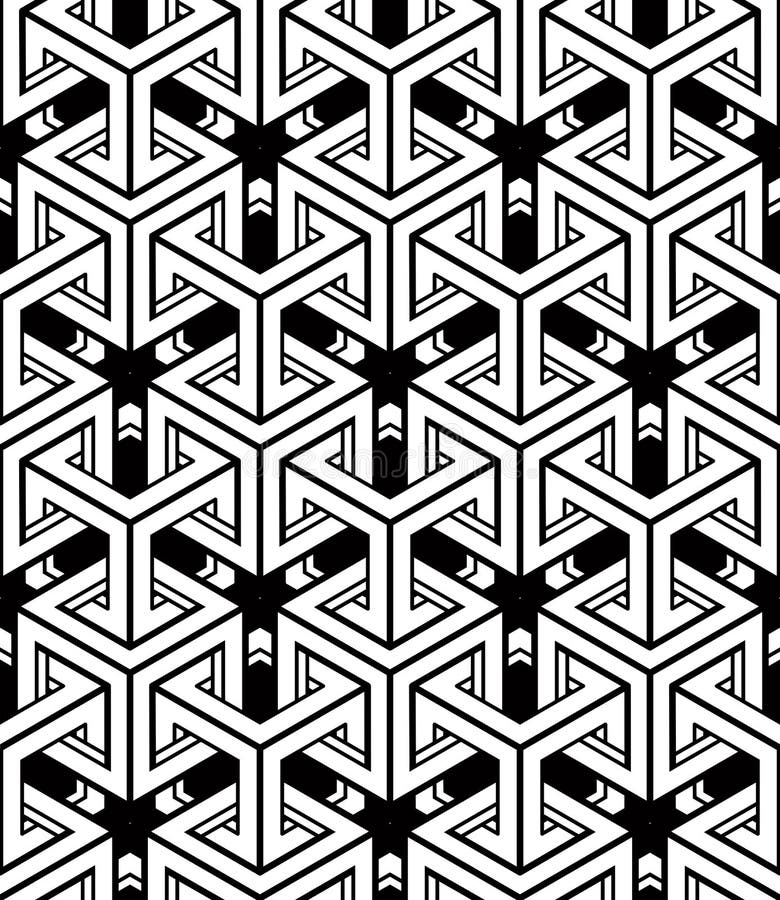 Regular Contrast Endless Pattern with Intertwine Three-dimensional ...