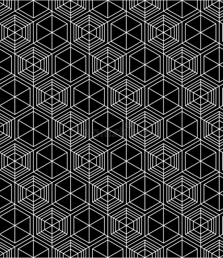 Regular Contrast Textured Endless Pattern with Cubes, Continuous Stock ...