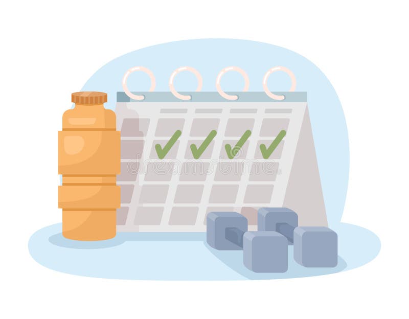 Regular Exercise 2D Vector Isolated Illustration Stock Vector ...