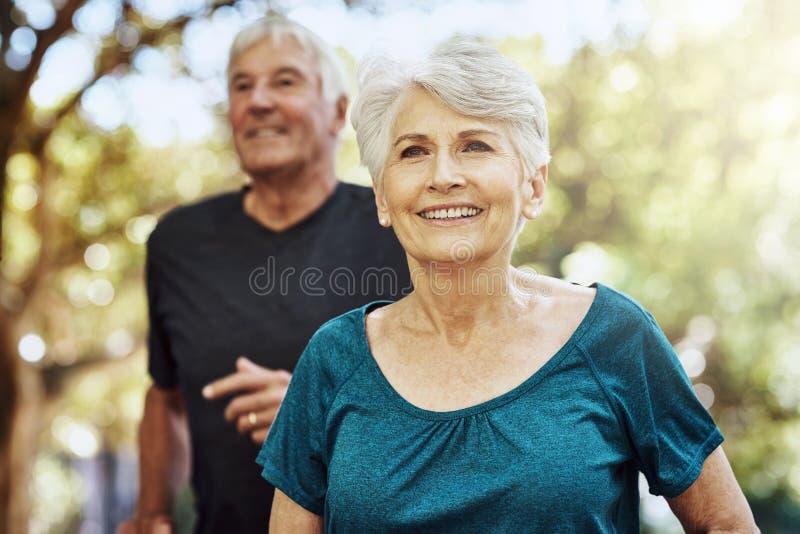Regular Exercise is Great for Boosting Your Wellness. a Senior Couple ...