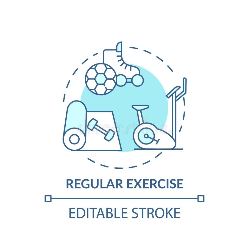 Regular exercise infograph stock vector. Illustration of female - 170469614
