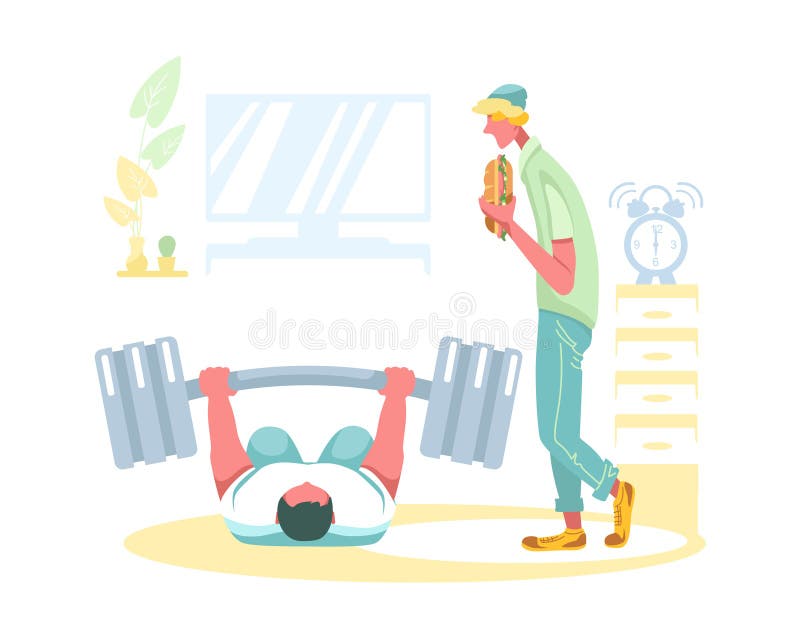 Regular Physical Activity. daily Exercise, Complex of Exercises for ...