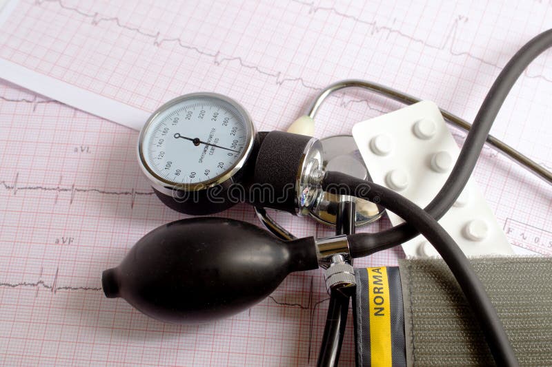 Regular Pressure Measurement Stock Photo - Image of electrocardiogram ...