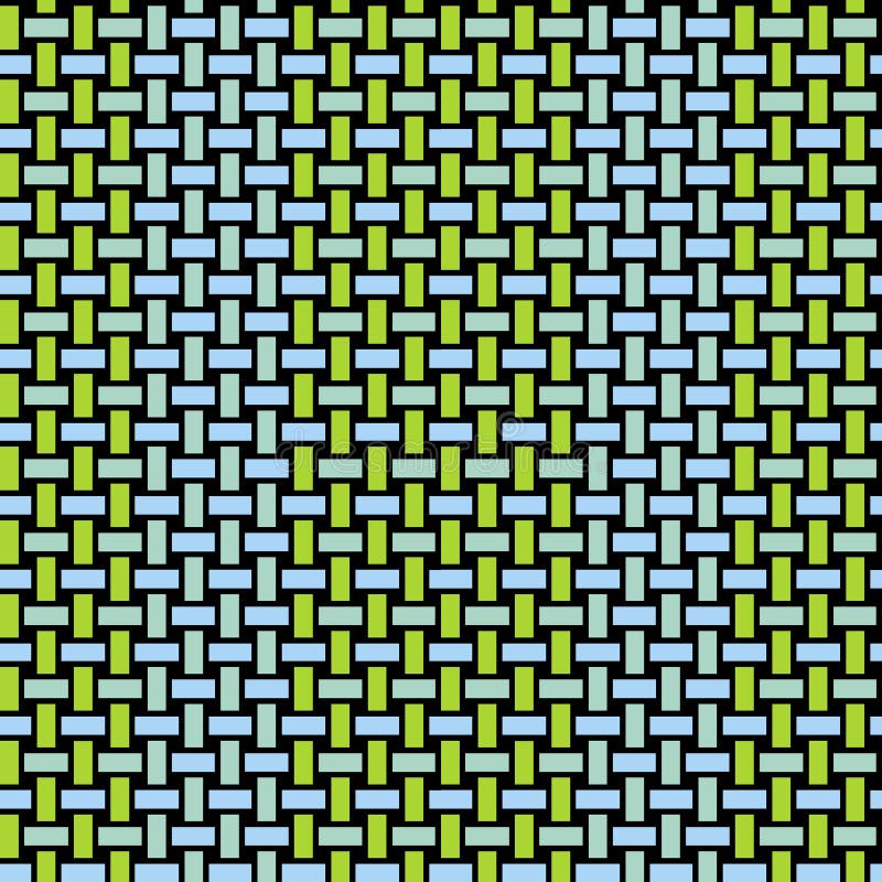 Regular Rectangles Pattern Blue Green Netting Stock Illustration ...
