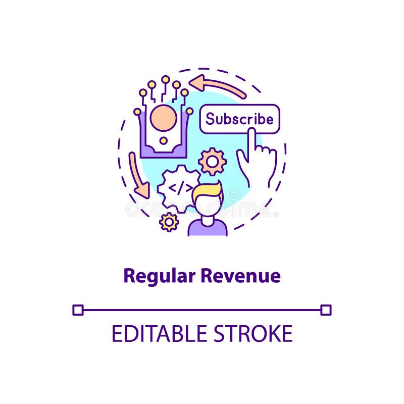 Platform Revenue Sharing Model Blue Gradient Concept Icon Stock ...