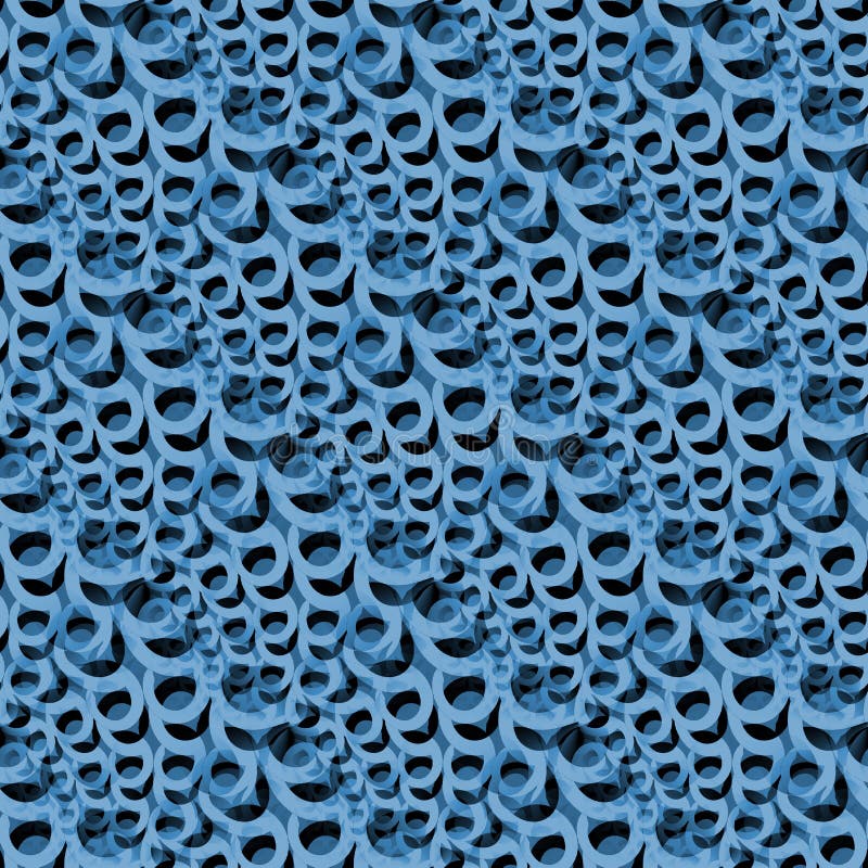 Regular Seamless Intricate Ellipses Pattern Light Blue Dark Gray ...