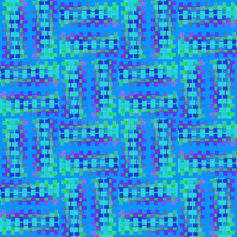 Regular Seamless Squares and Rectangles Pattern Blue Green Turquoise ...