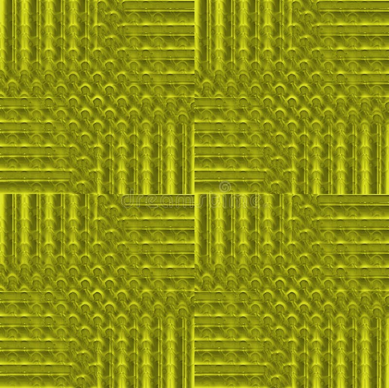 Regular Shifted Squares Pattern with Round Elements Lemon Lime Green ...
